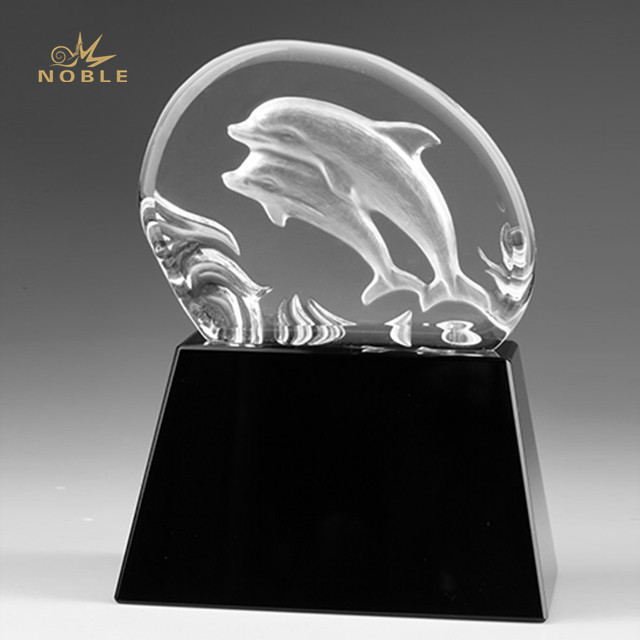 Corporate Crystal Animal Awards Dolphins - Buy Crystal Trophy, Custom ...