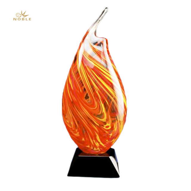 Hand Blown Custom Art Glass Trophy - Buy Custom Art Glass Trophy ...