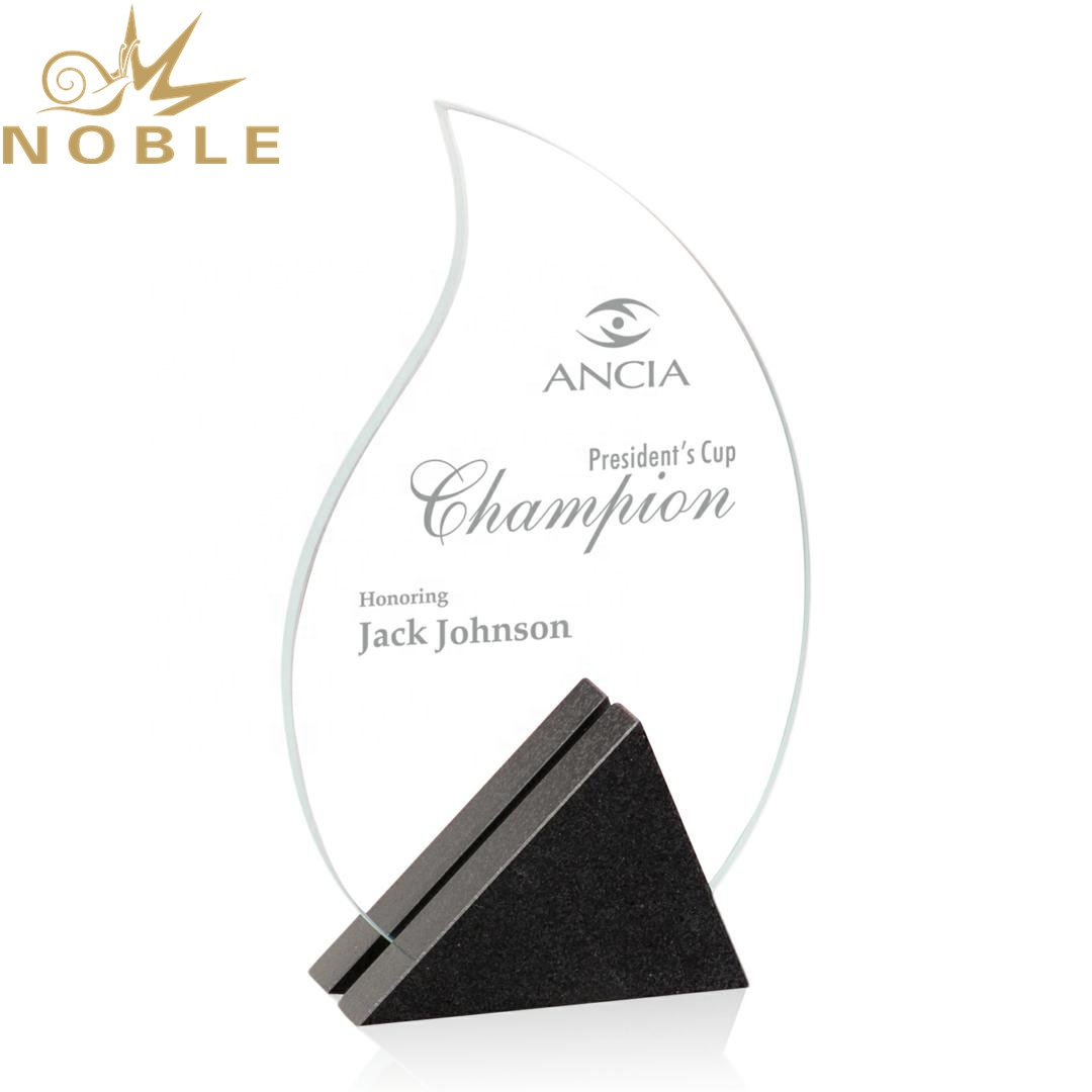 New Design Crystal Flame Plaque Trophy with Custom Engraving - Buy ...