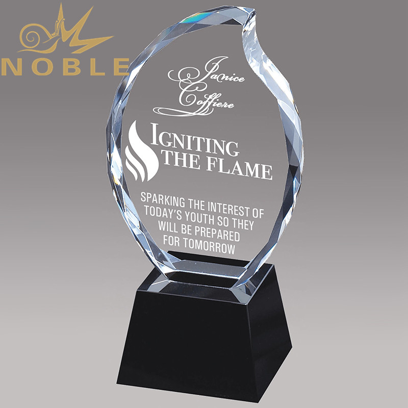 Custom Diamond Crystal Flame Trophy - Buy Crystal Flame Trophy, Crystal ...