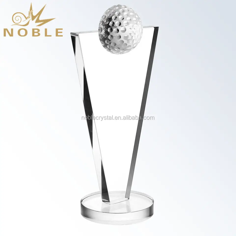 Custom Engraving Blank Crystal Golf Trophy - Buy rystal Golf Trophy ...