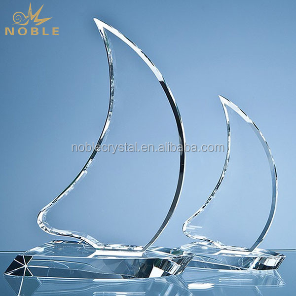 Nautical Theme Custom Crystal Sailing Boat Trophy - Buy Crystal Sailing ...