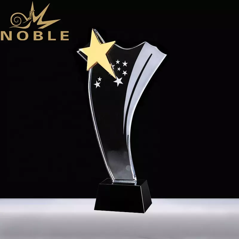 Noble Custom Crystal Glass Star Trophy - Buy Custom Star Trophy, Flame ...