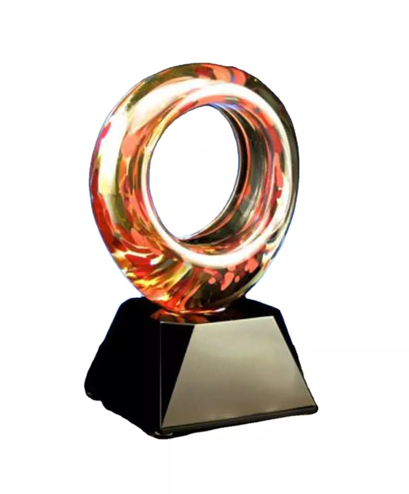 Art Glass Decoration Hand Blown Glass Trophy - Buy Art Glass Trophy ...