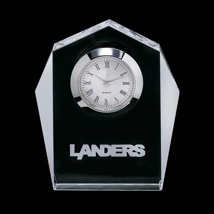High Quality Desk Business Gifts Crystal Clock Trophy - Buy Crystal ...
