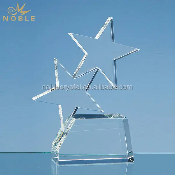 Noble Blank Plaque Crystal Double Rising Star Award Trophy - Buy Rising ...